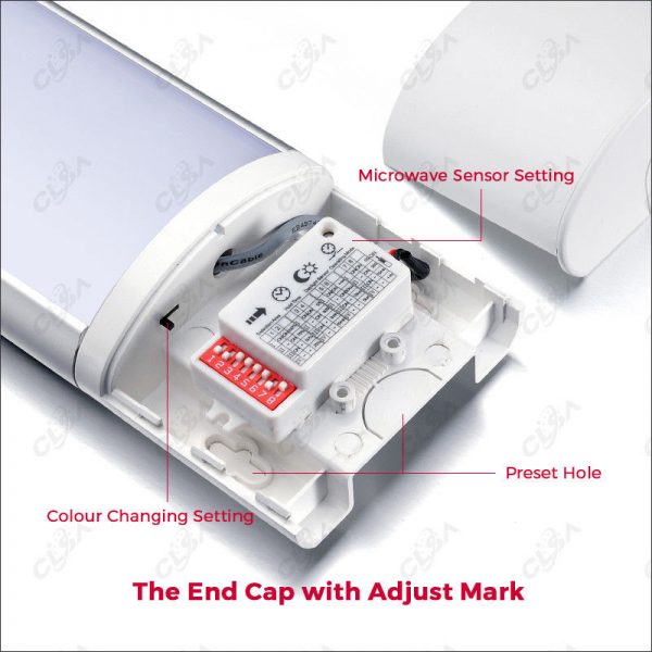 Unique Non-flickering 1.2M IP44 40W LED Batten Fixture Light Kit ...